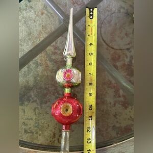 Holiday | Vintage Red And Green Christmas Tree Topper | Poshmark